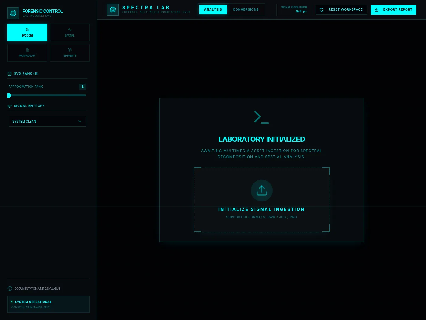 Spectra Forensics Suite