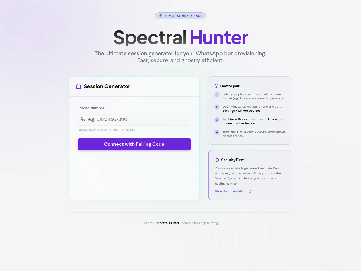 Spectral Hunter Connect