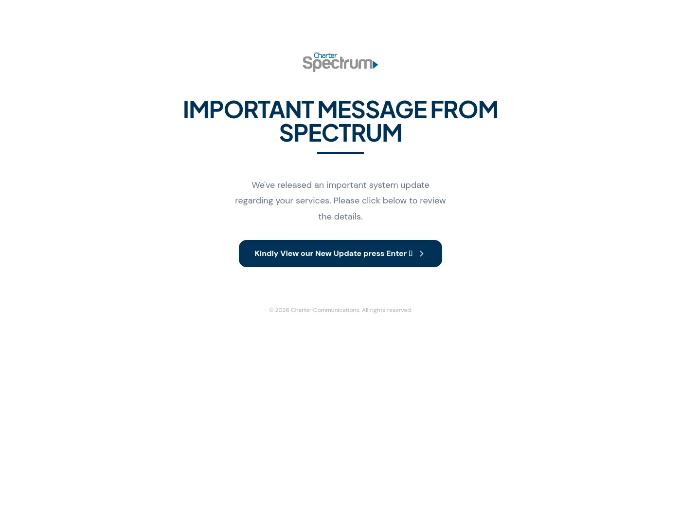 Spectrum Notice Page