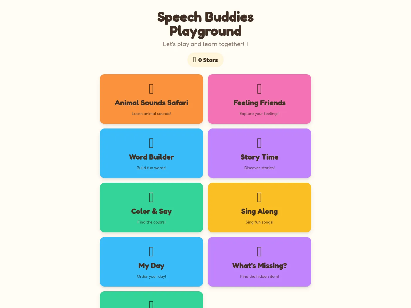 Speech Buddies Playground