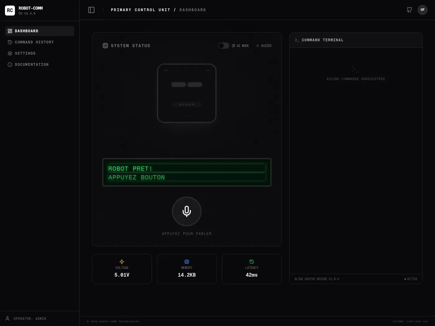 Speech Command Robot