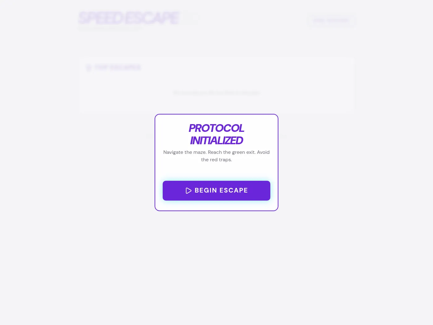 Speed Escape 2D