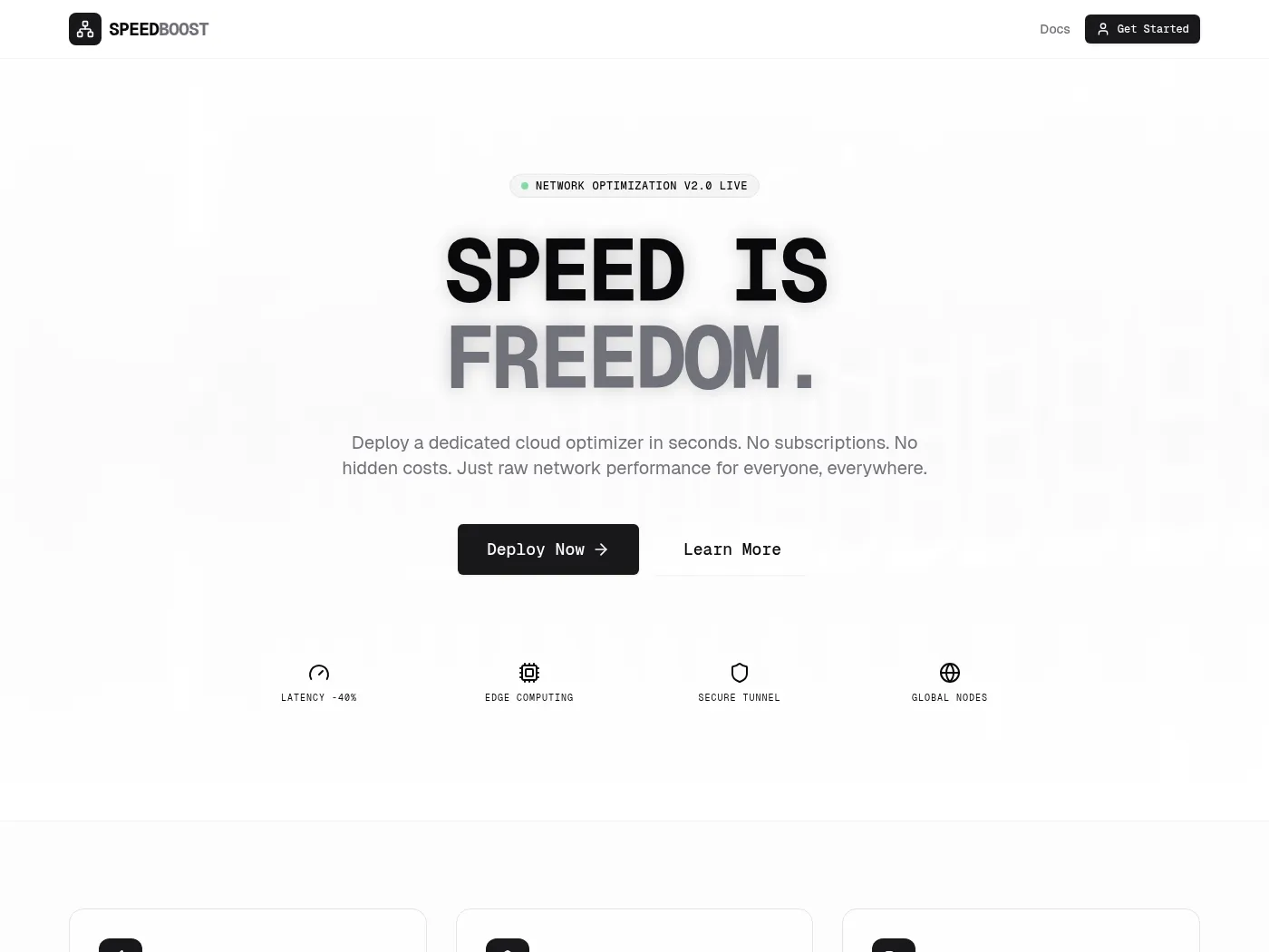 SpeedBoost Server