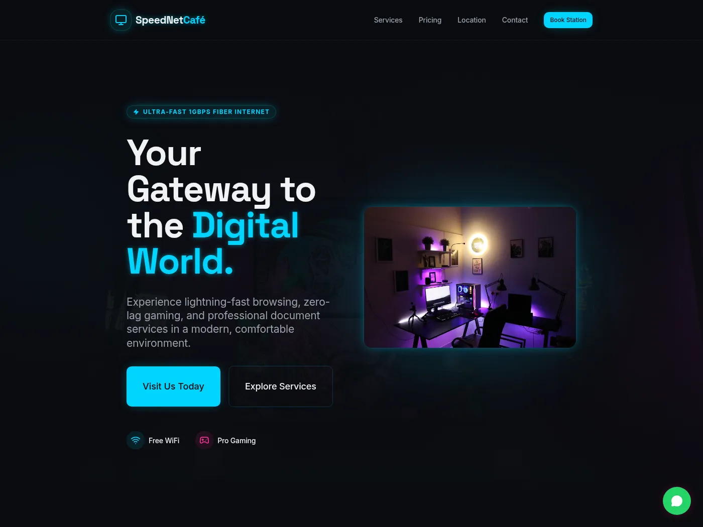 SpeedNet Café Web