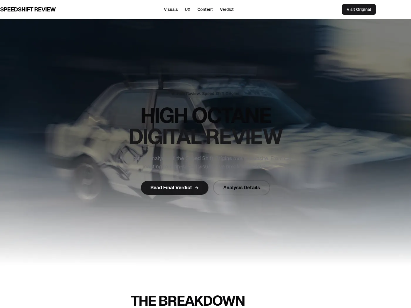 SpeedShift Movie Review