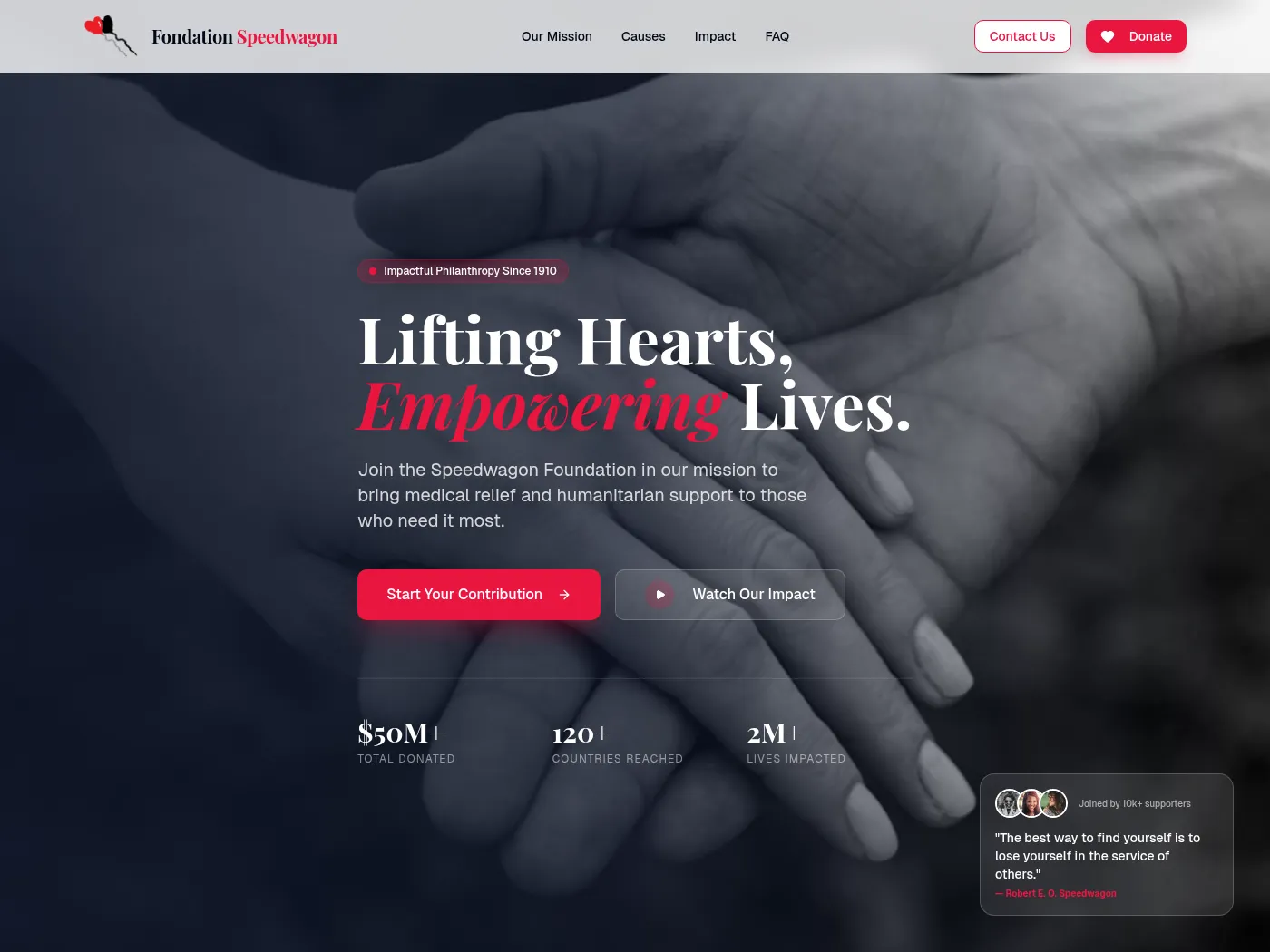 Speedwagon Donations Site