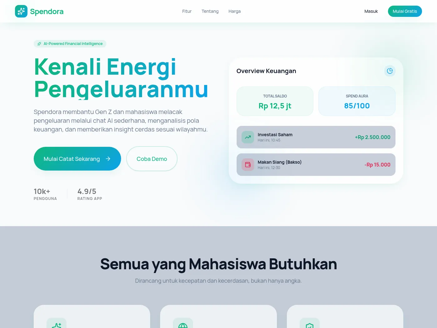 Spendora Finance Tracker