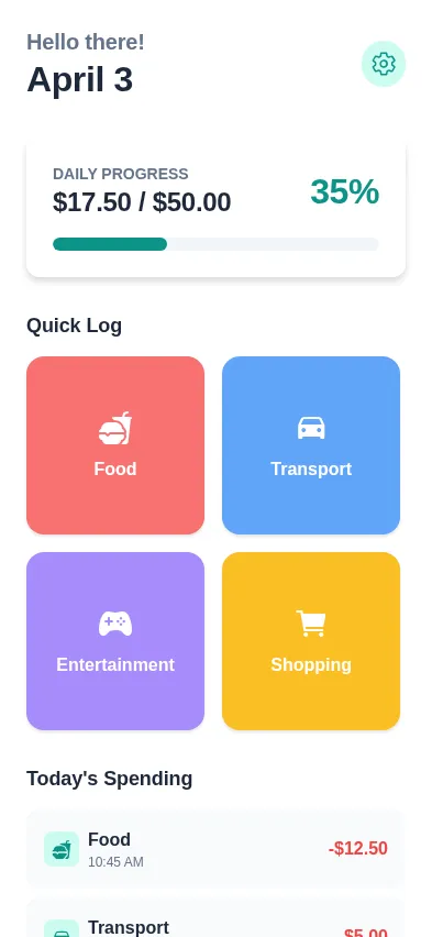 Spendwise Mobile Budget App