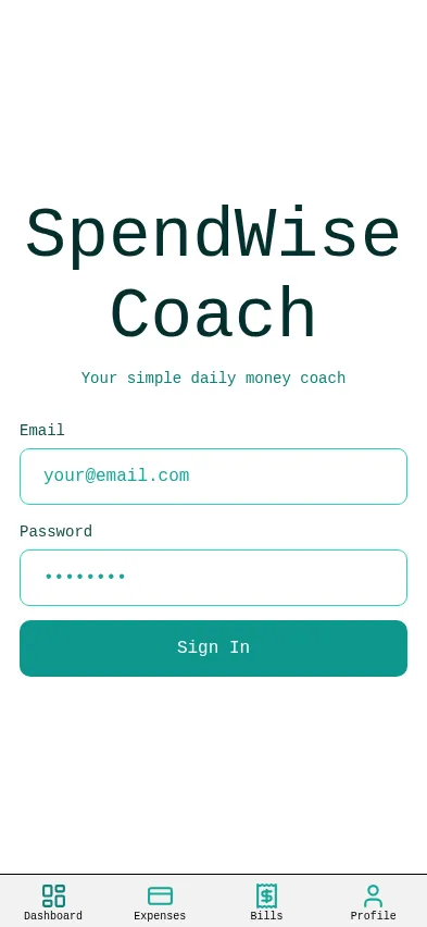 SpendWise Coach