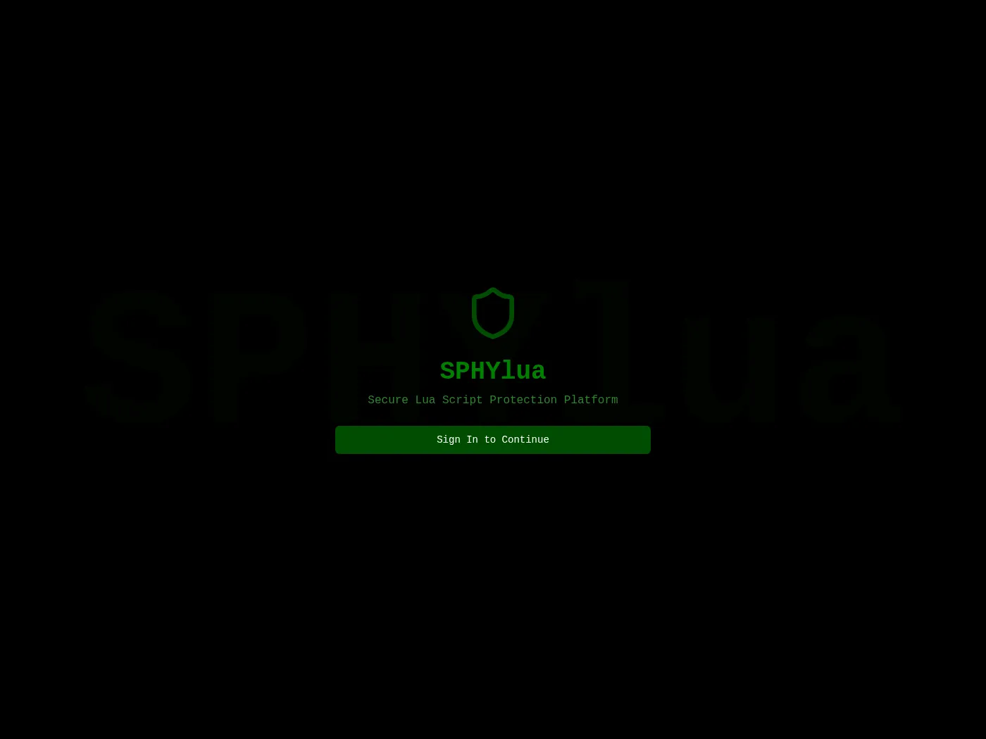 SPHYlua Script Shield