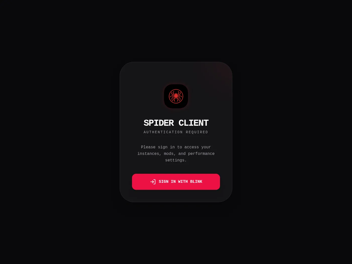 Spider Client Launcher