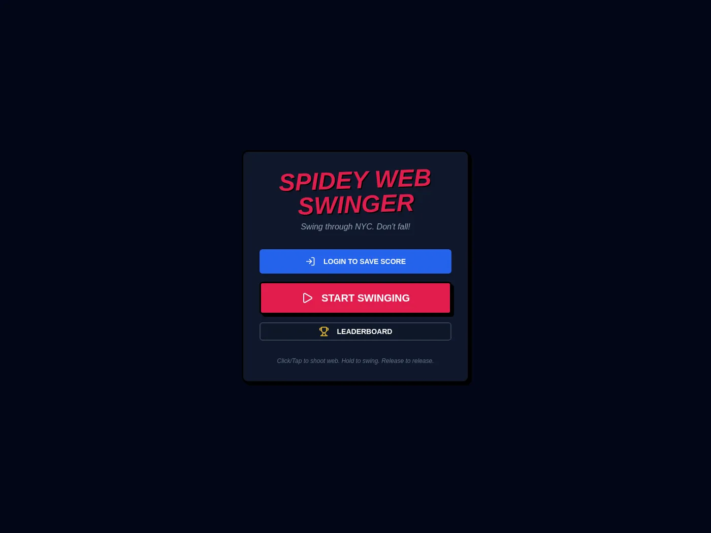 Spidey Web Swinger