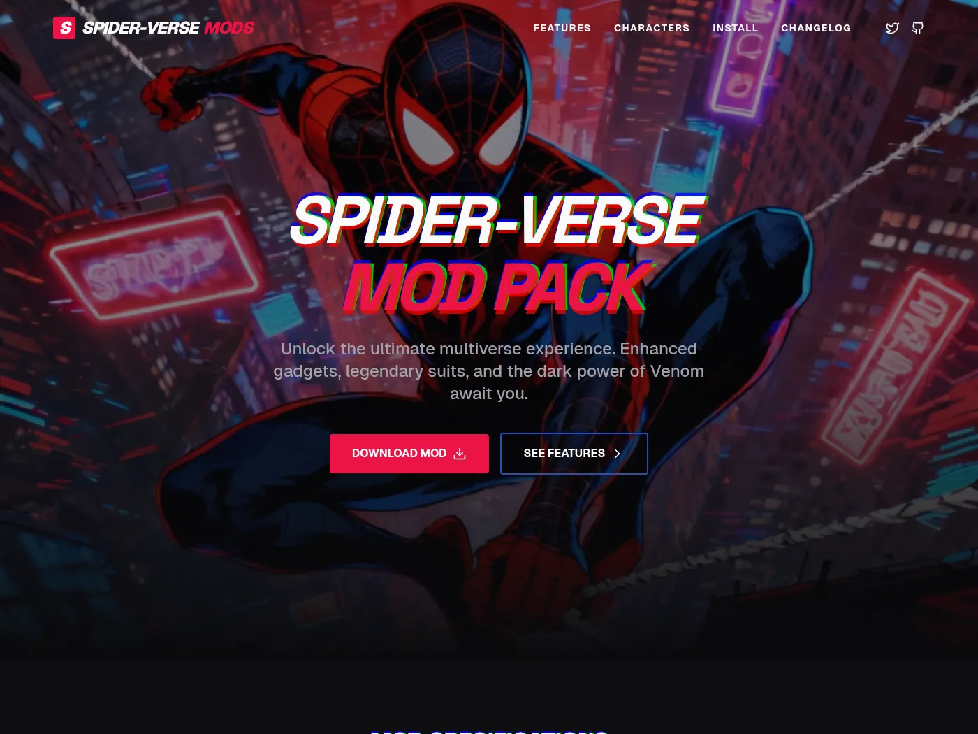 Spider-Verse Mod Pack