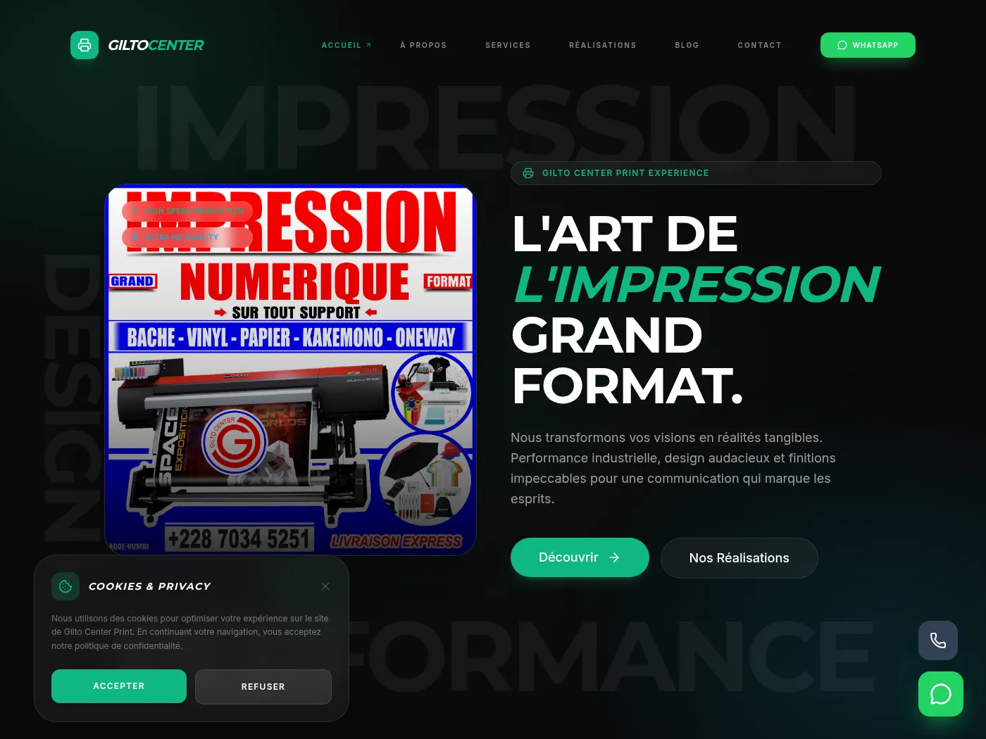 Spin Experience Landing Page