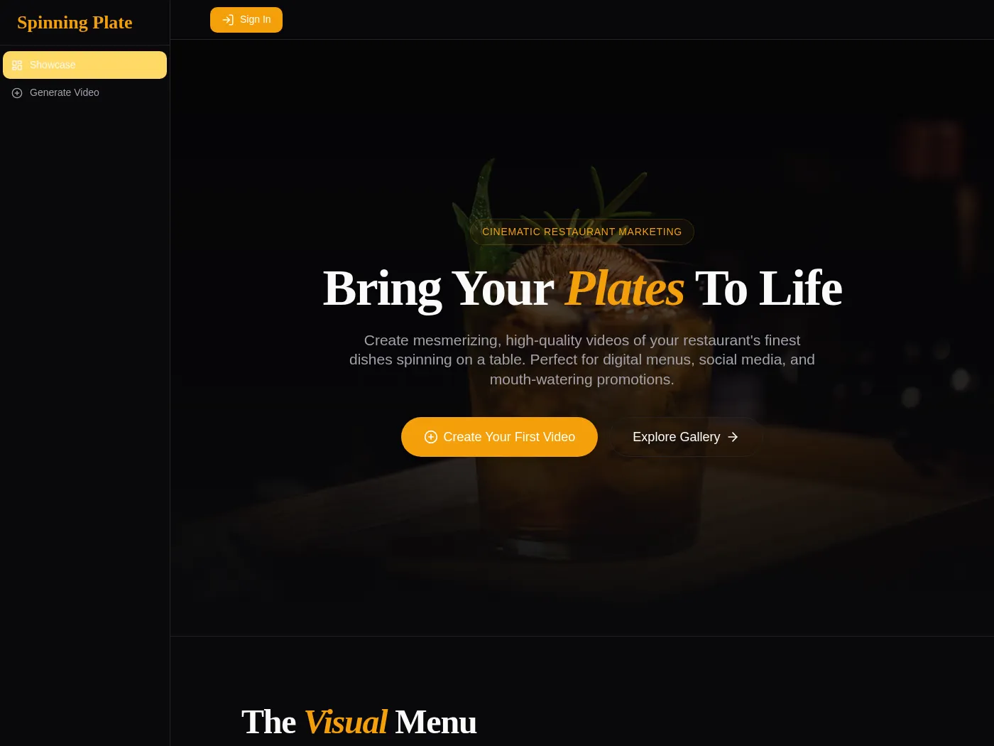 Spinning Plate Visualizer