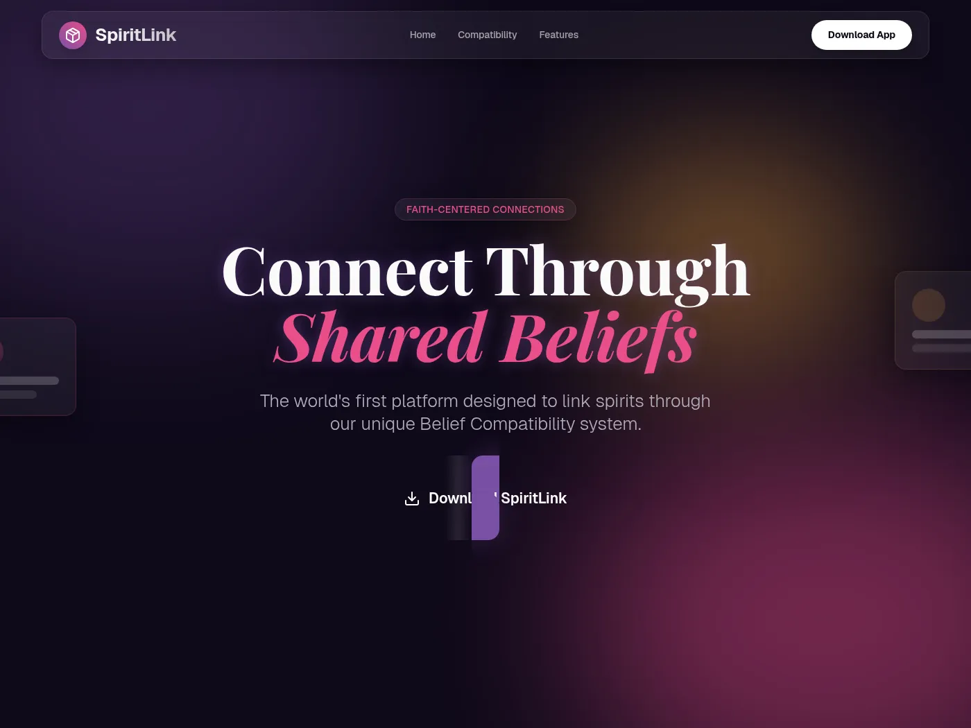 SpiritLink Landing Page