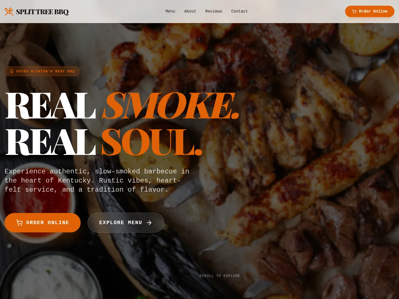Split Tree BBQ Website