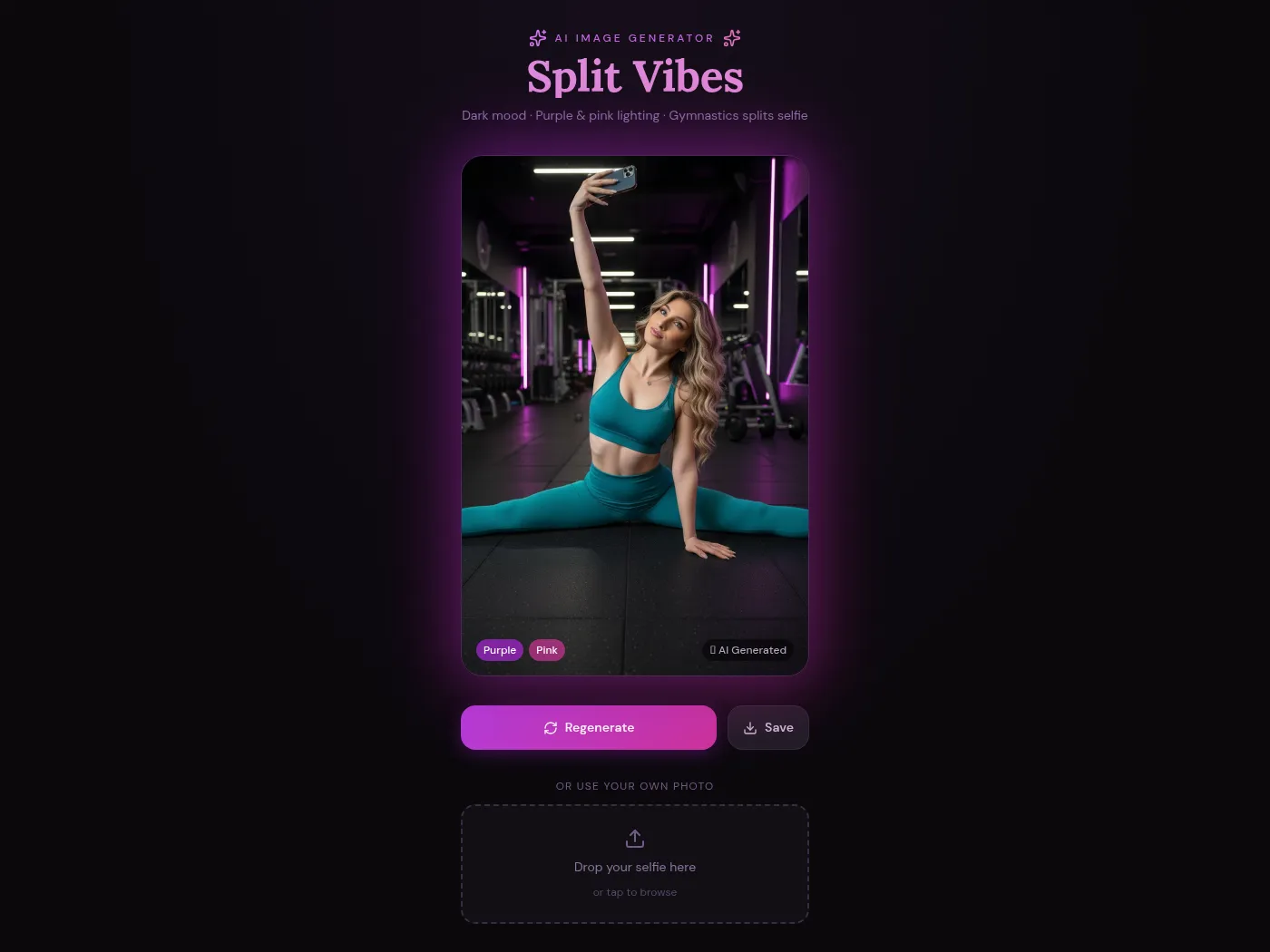 Split Vibes Selfie