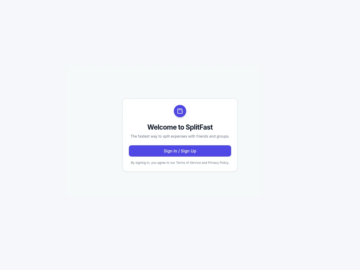 SplitFast Expense Splitter