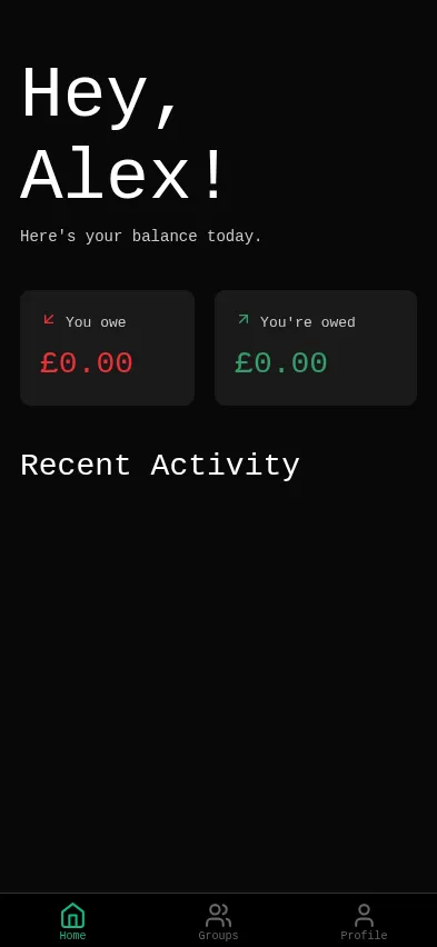 SplitMate Expense Tracker