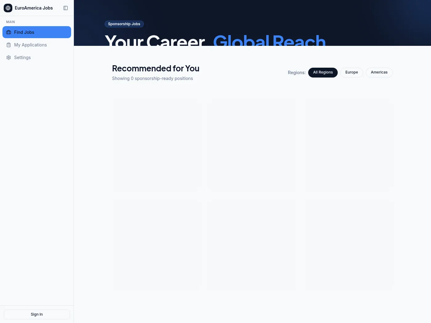 EuroAmerica Sponsorship Jobs