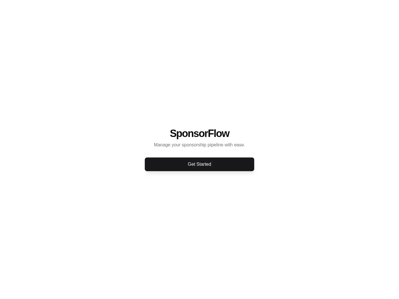 Sponsor Outreach Tracker