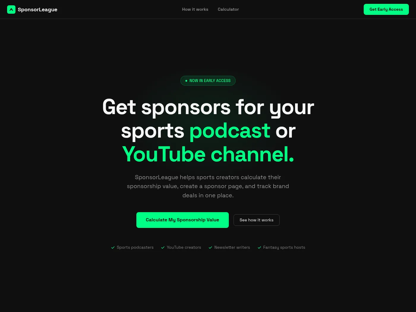 SponsorKit Landing Page