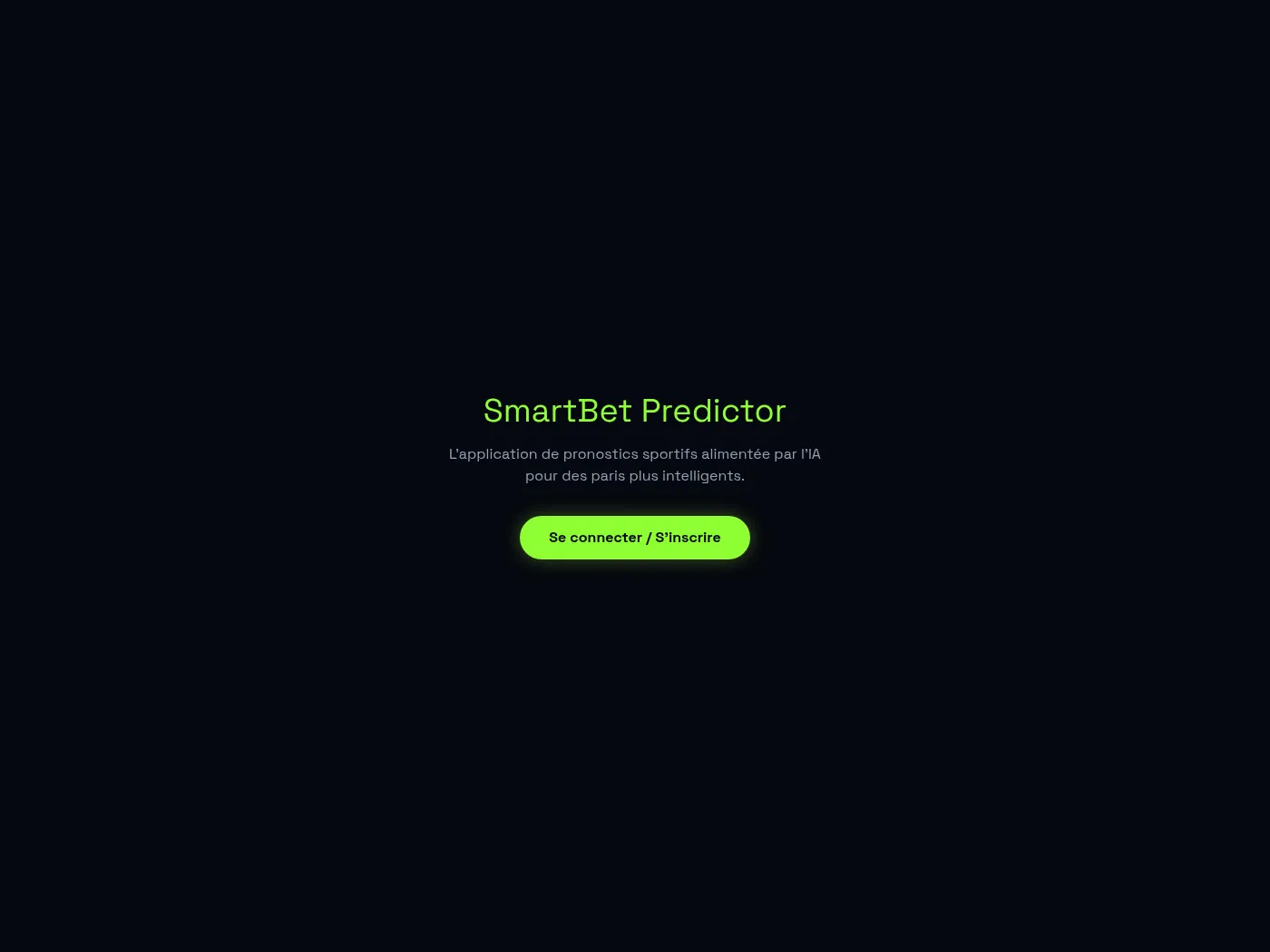 SmartBet Predictor