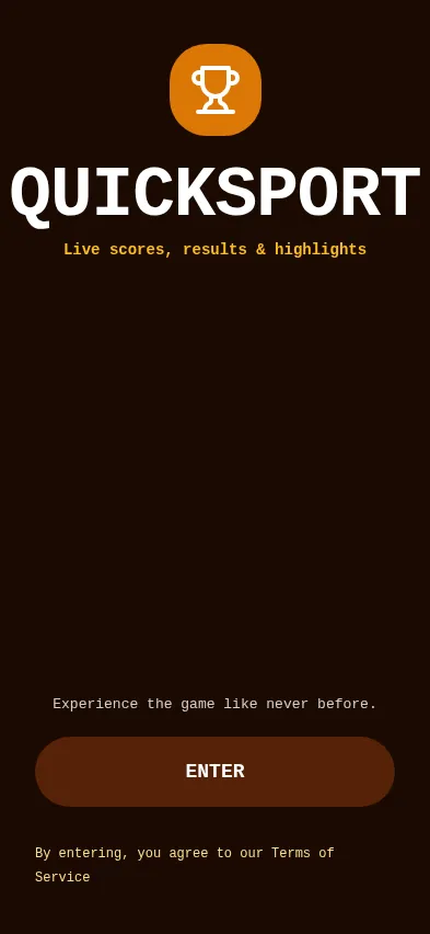 QuickSport Login App