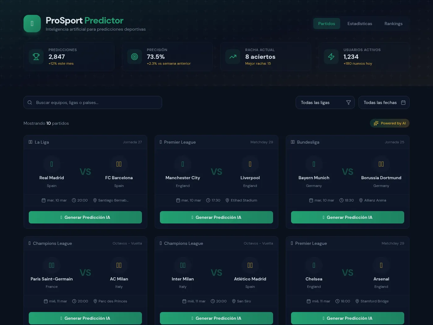 ProSport Predictor