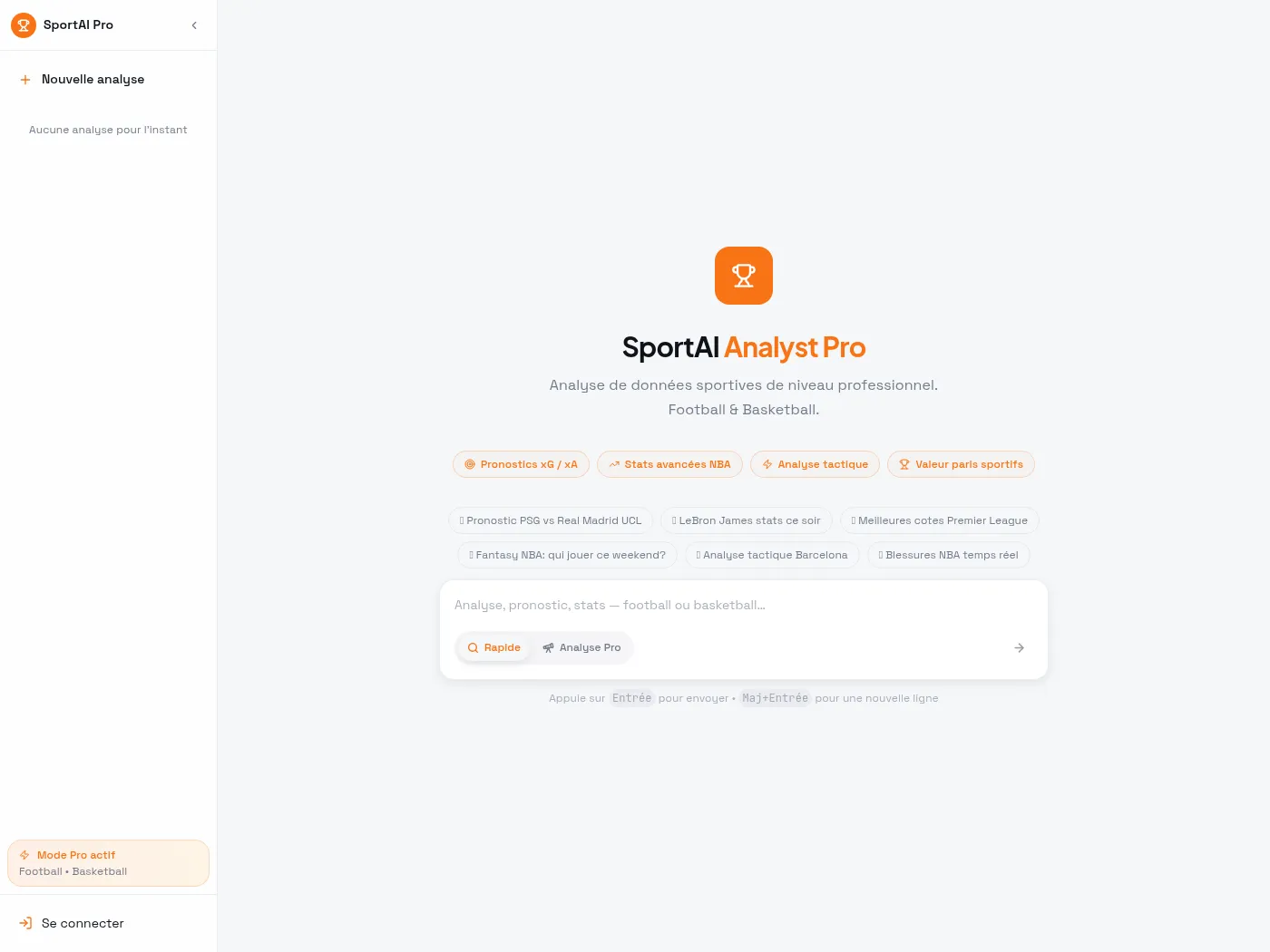 SportAI Analyst Pro