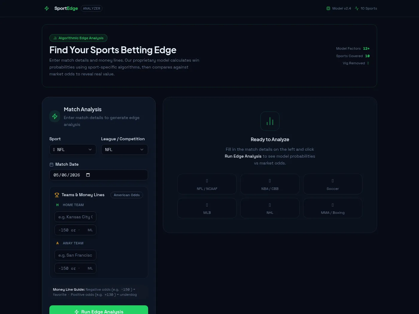 SportEdge Analyzer