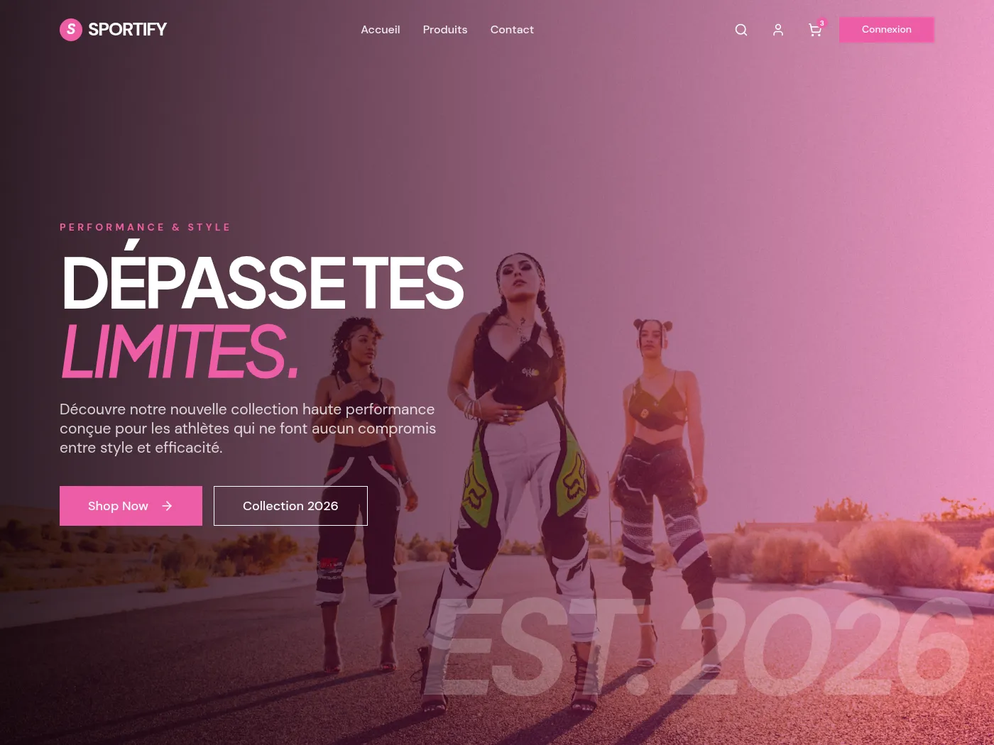 Sportify Home Page