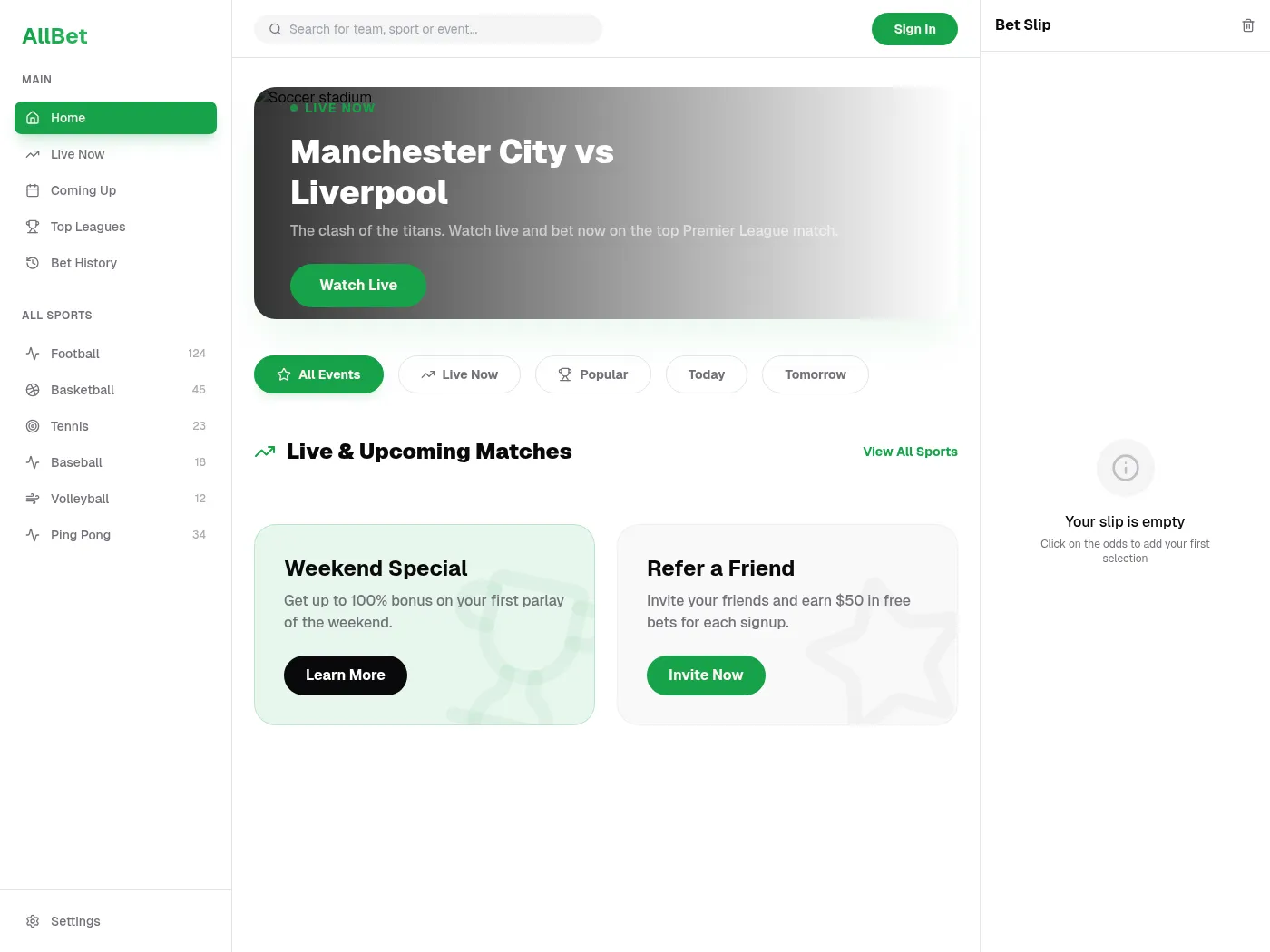 AllBet Sportsbook