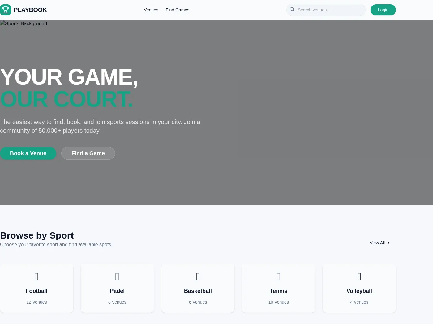 Playbook Sports Platform