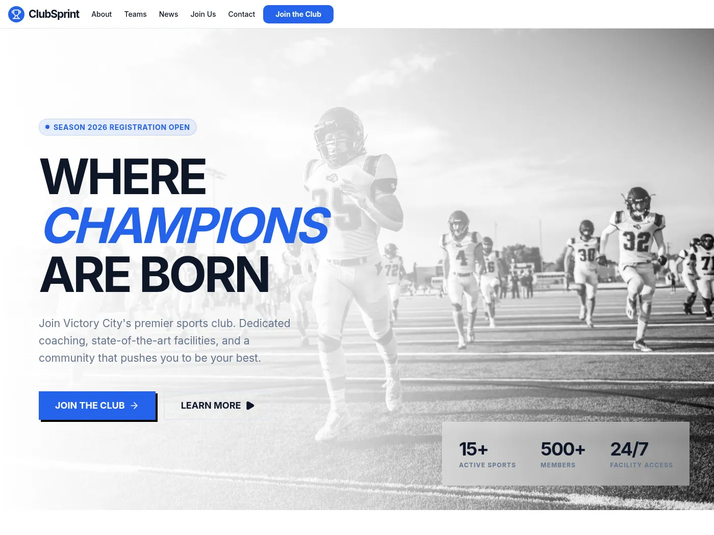 ClubSprint Website