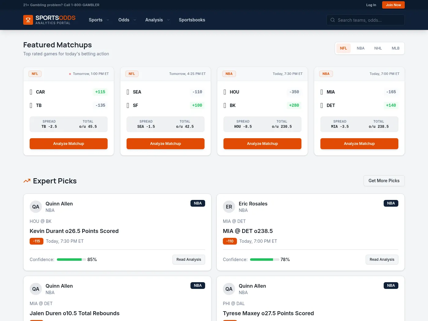 Sports Odds Portal