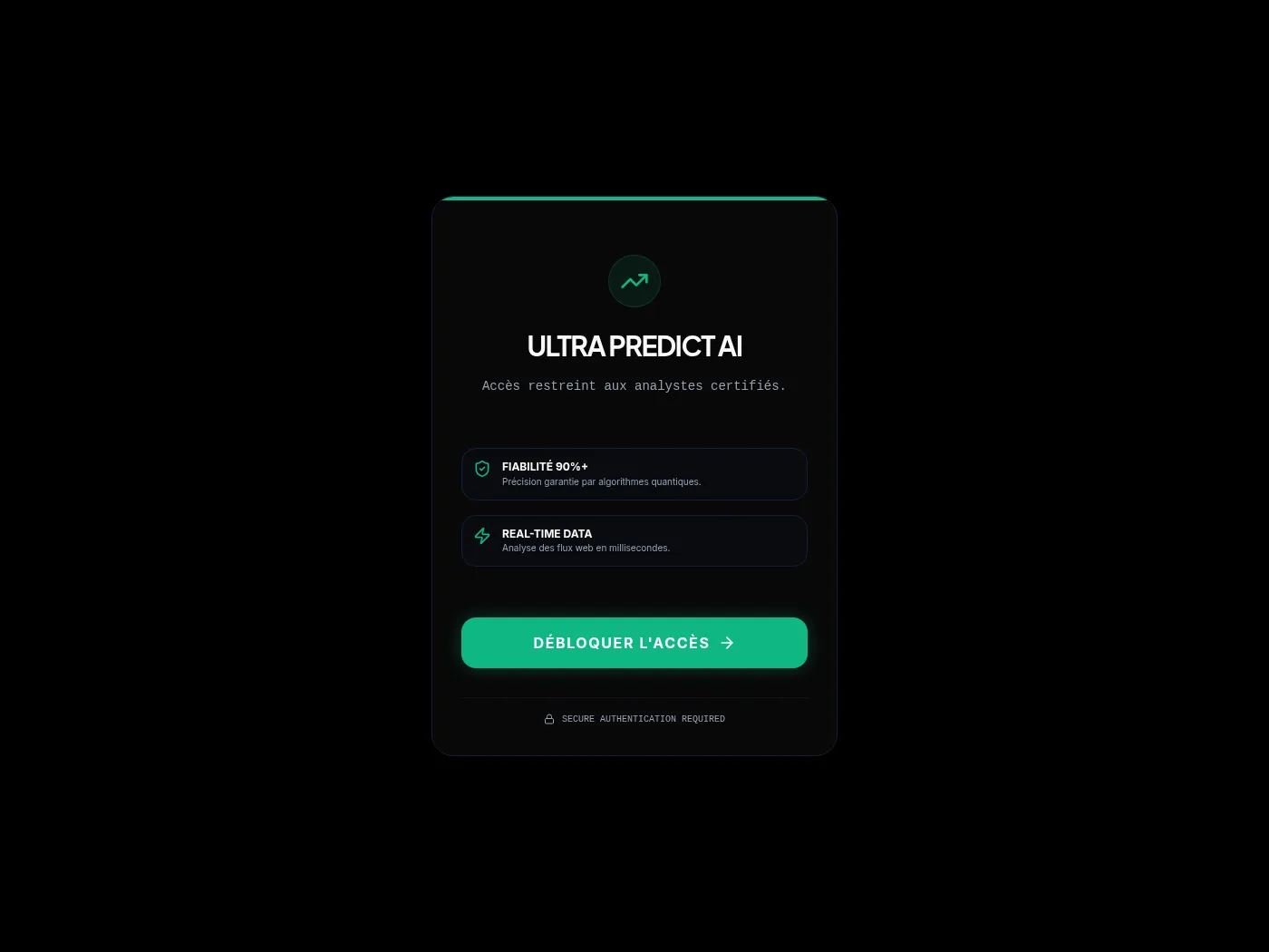 Ultra Predict Sports AI