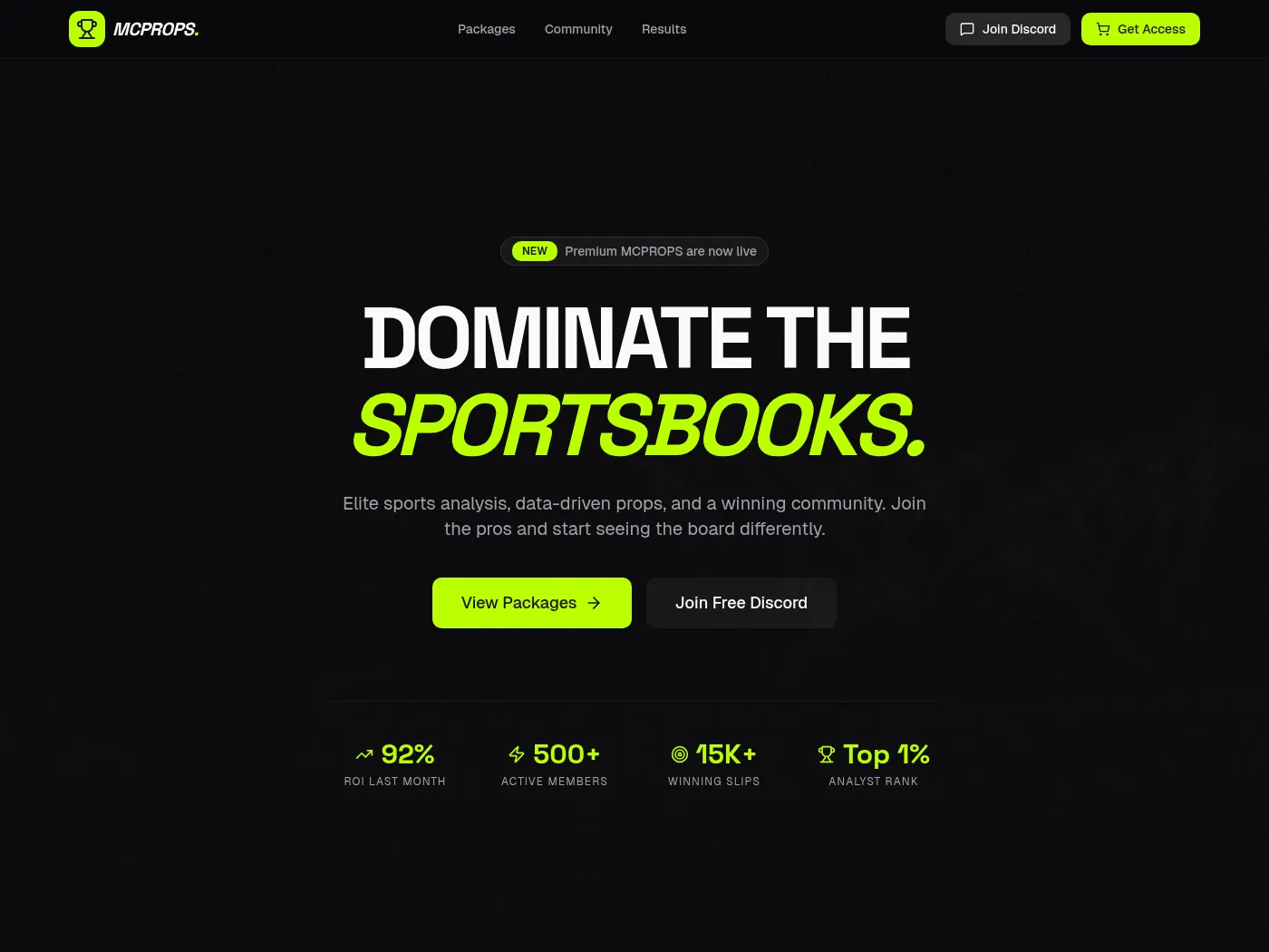 Sports Bettor Shop Site