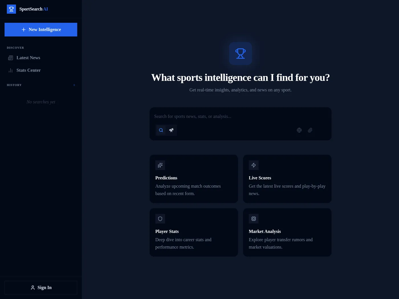 SportSearch AI Web