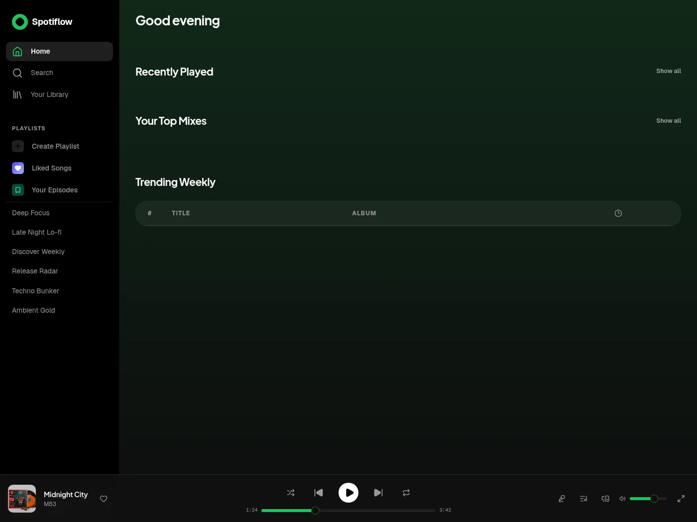 Spotiflow Web Player