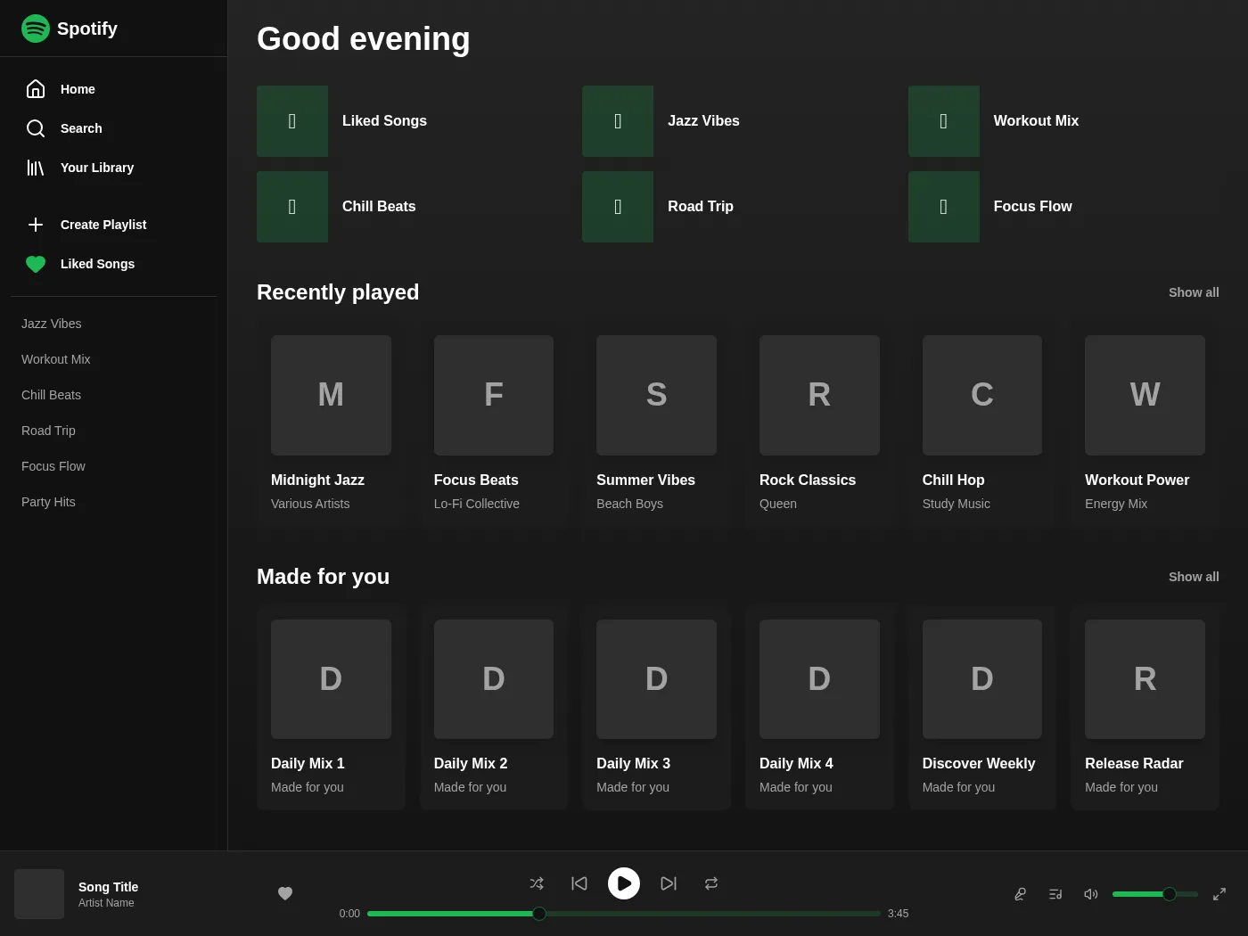 Spotify Clone