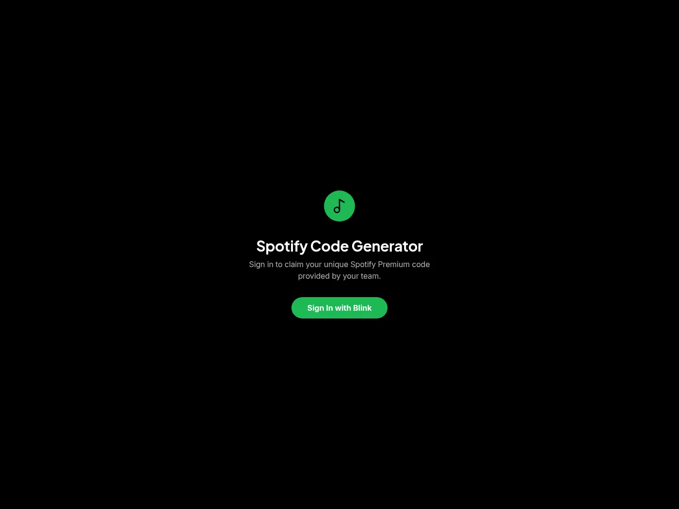 Spotify Code Generator