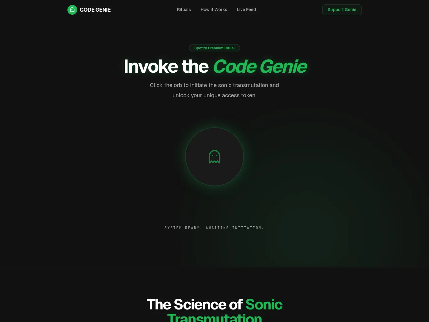 Spotify Premium Code Genie
