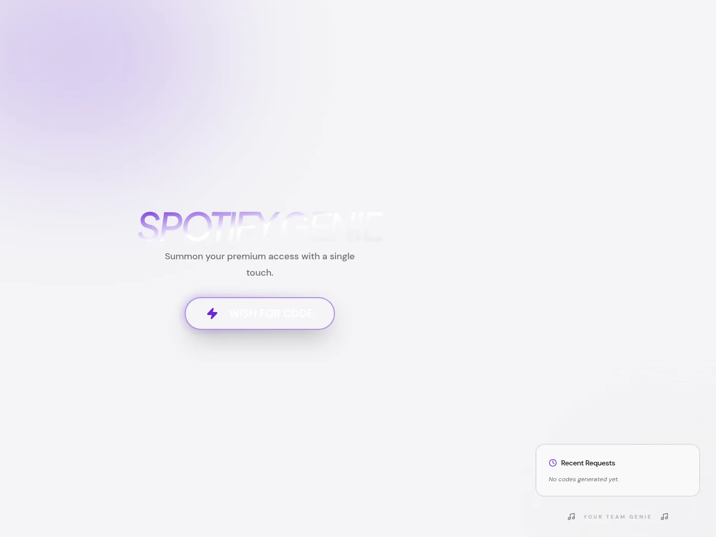 Spotify Code Genie