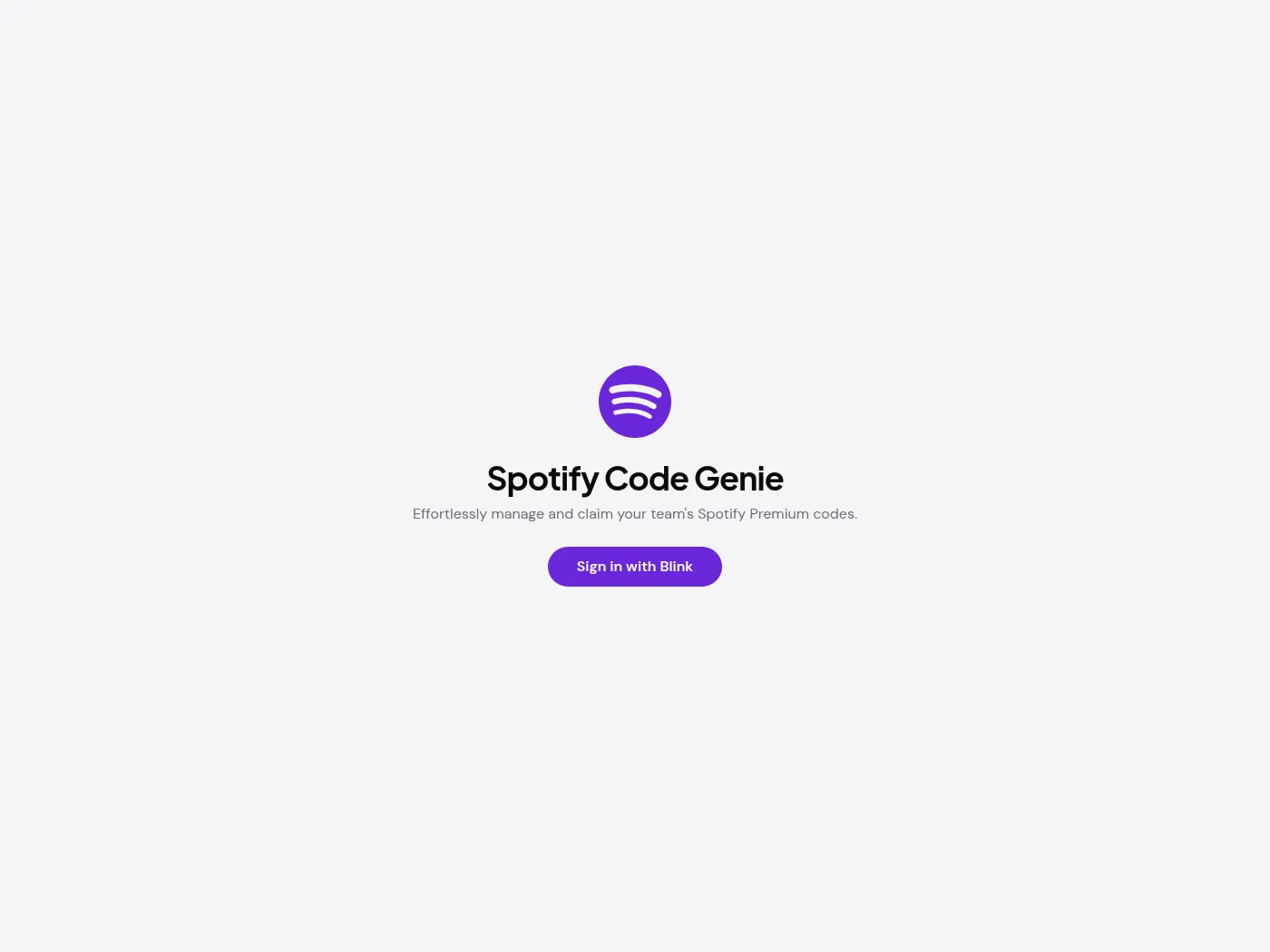 Spotify Code Genie