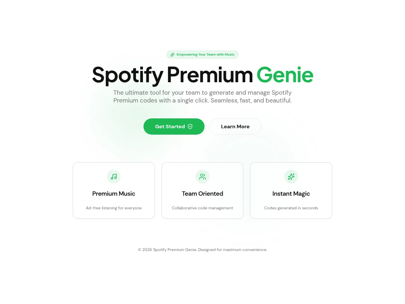 Spotify Premium Genie