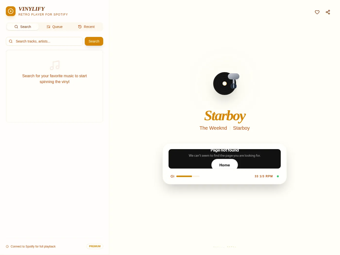 Spotify Vinyl Player