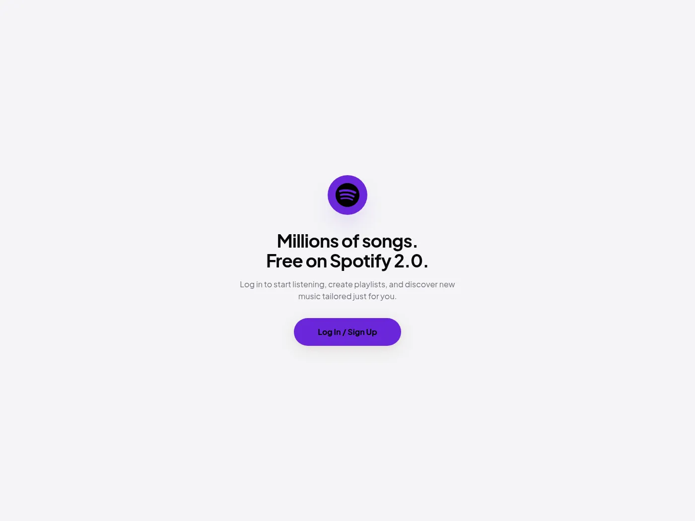 Spotify 2.0 Music Hub