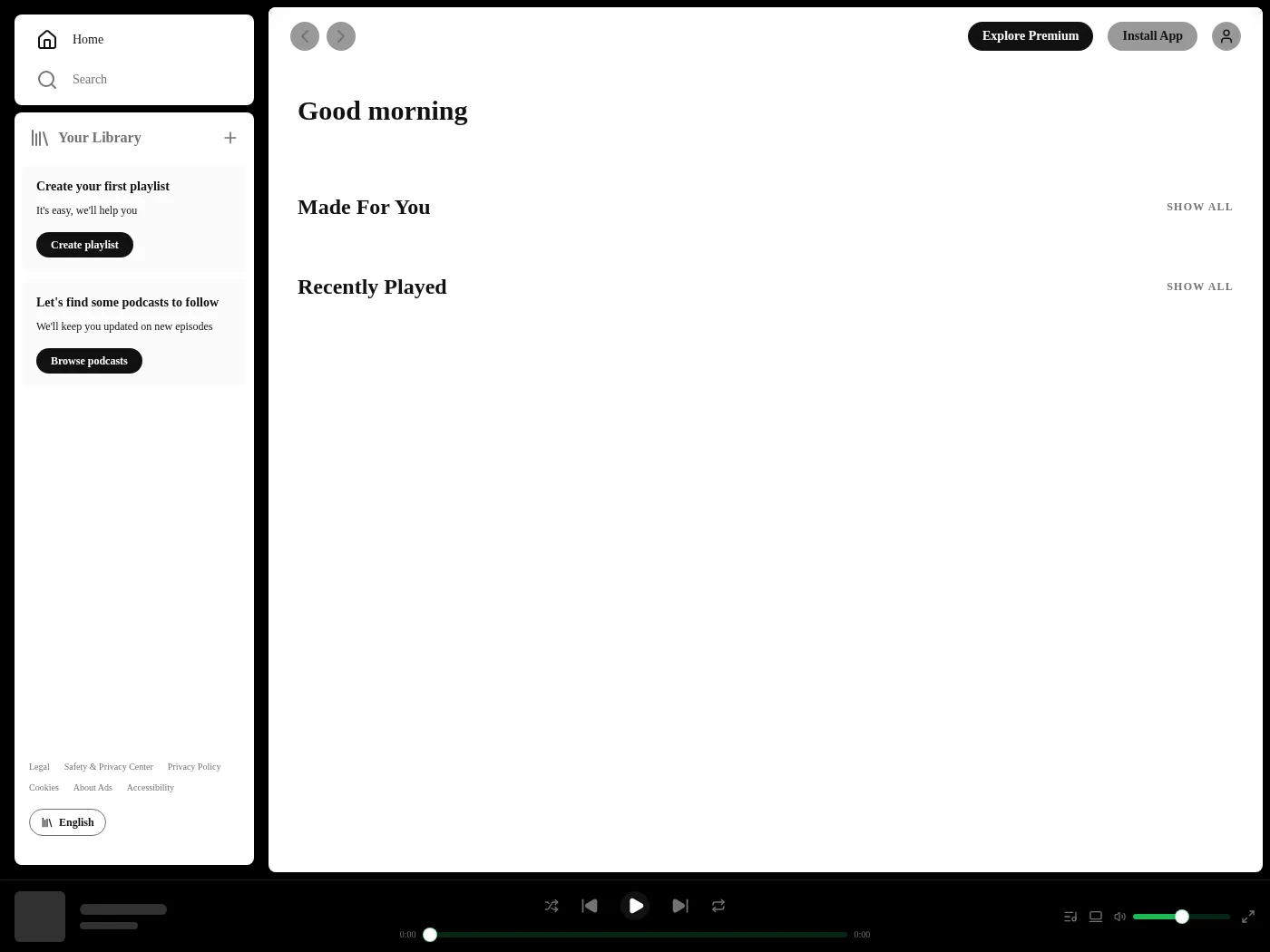 Spotix Music Clone